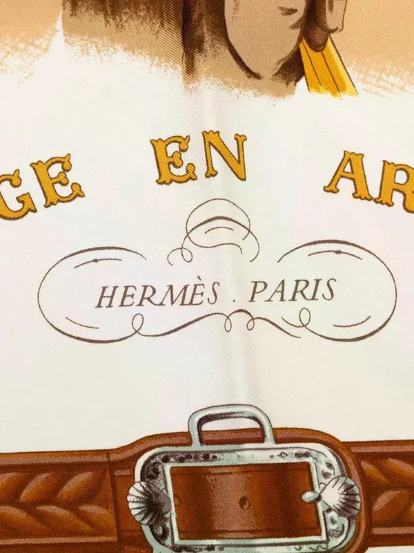 Hermès 2000-2026 Attelage En Arbalete Silk Scarf 90 Scarves