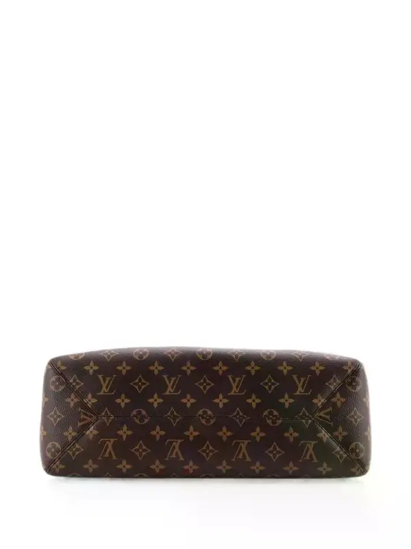 LOUIS VUITTON The Drop Handbag Monogram Canvas With Leather Gm Shoulder Bag