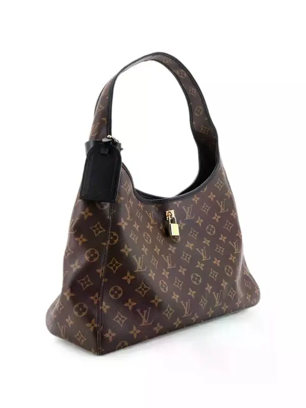 LOUIS VUITTON The Drop Handbag Monogram Canvas With Leather Gm Shoulder Bag