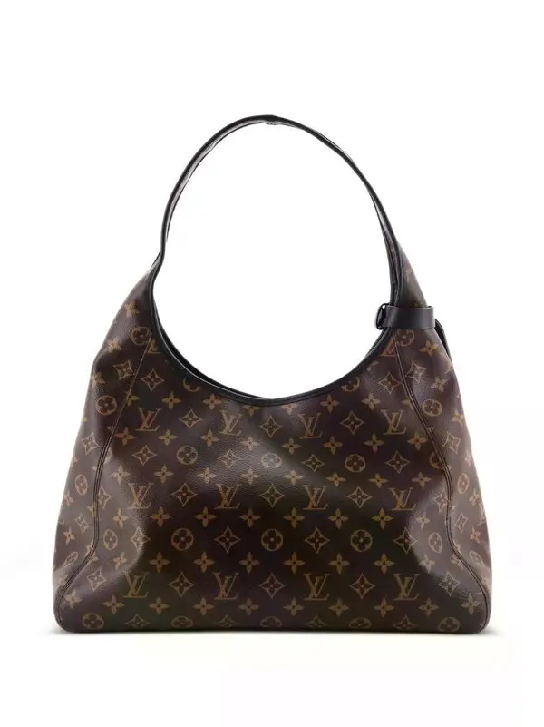 LOUIS VUITTON Monogram Canvas Shoulder Bag - Black