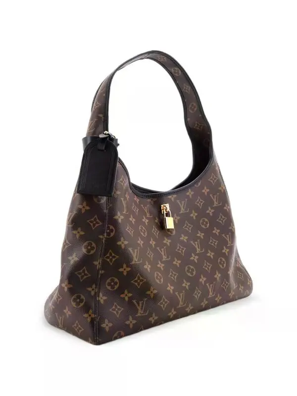 LOUIS VUITTON Monogram Canvas Shoulder Bag - Black