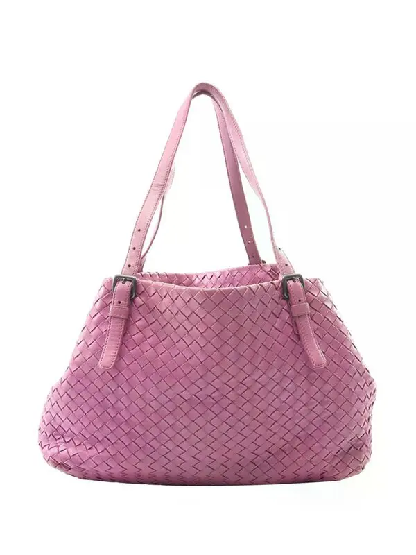 Bottega Veneta Medium Nappa Intrecciato Cesta Tote Bag - Pink