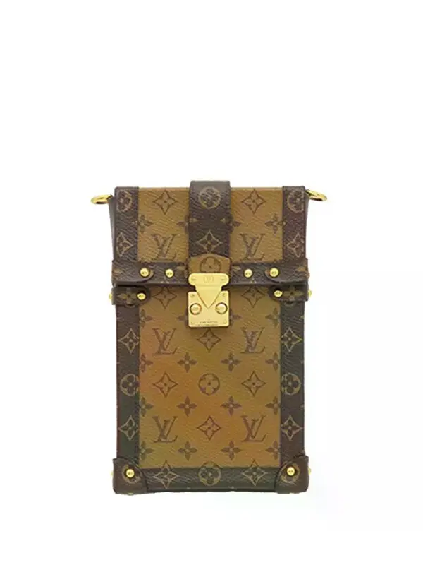 LOUIS VUITTON Monogram Reverse Pochette Trunk Verticale Crossbody Bag - Brown