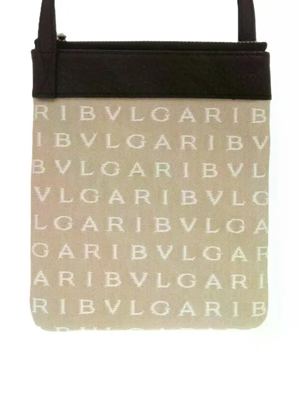 BVLGARI 2010-2026 Logomania Canvas Crossbody Bag - Neutrals
