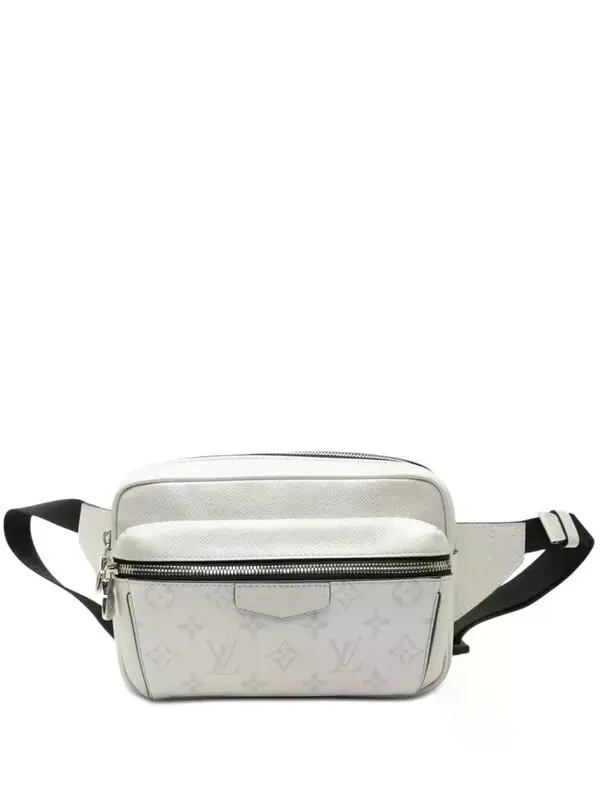 LOUIS VUITTON 2021 Monogram Taigarama Outdoor Bumbag Belt Bag - White