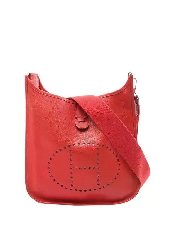 Hermès 1997-2014 Epsom Evelyne Ii Pm Crossbody Bag - Red