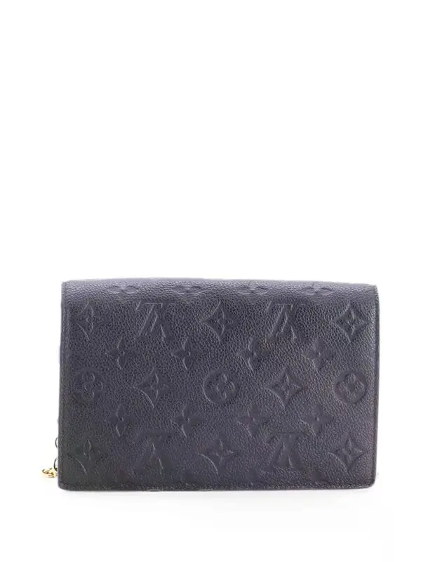 LOUIS VUITTON Vavin Chain Wallet Monogram Empreinte Leather Clutch Bag