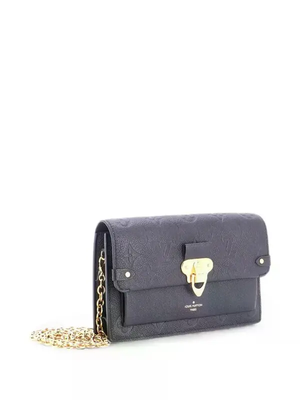 LOUIS VUITTON Vavin Chain Wallet Monogram Empreinte Leather Clutch Bag
