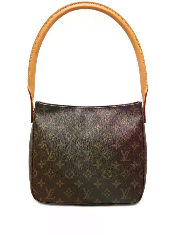 LOUIS VUITTON 2001 Monogram Looping Mm Shoulder Bag - Brown