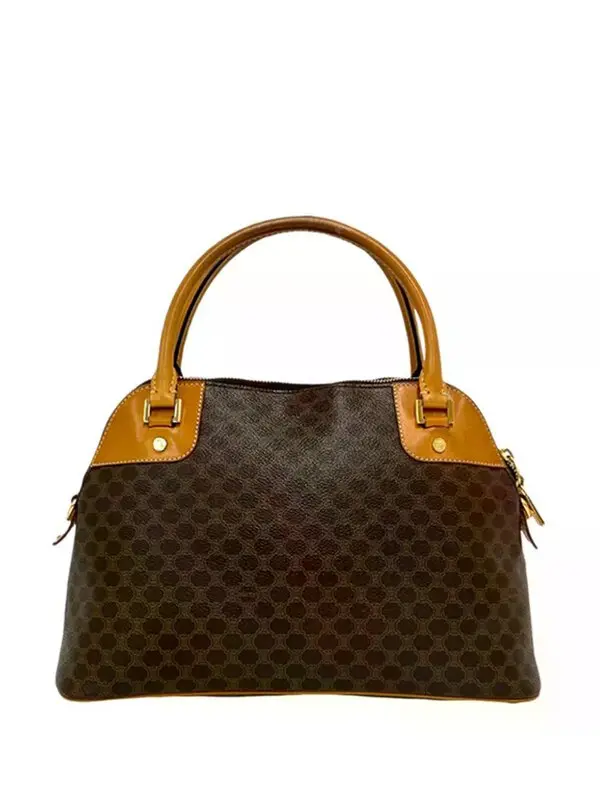 Celine 2000 Macadam Coated Canvas Satchel