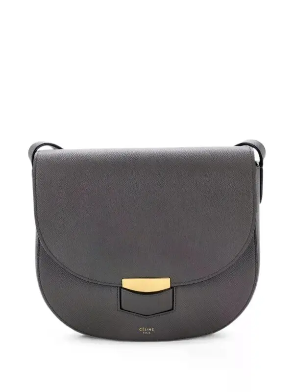 Celine Trotteur Grainy Leather Medium Crossbody Bag