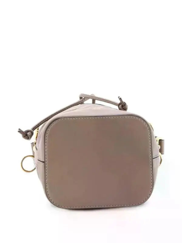 Fendi Mon Tresor Zucca Embossed Leather Mini Bucket Bag
