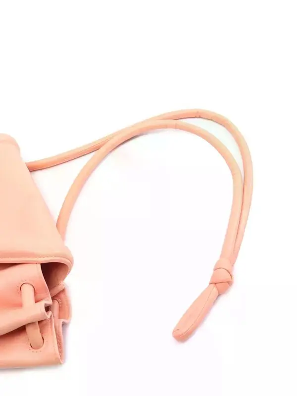 Bottega Veneta Small Leather Beak Crossbody Bag - Pink
