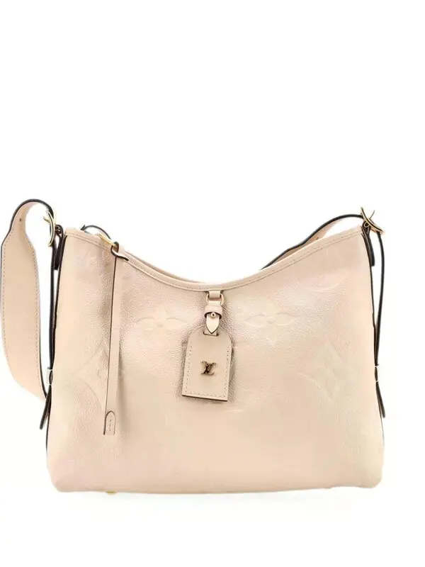 LOUIS VUITTON Carryall Monogram Empreinte Giant Pm Hobo Bag - Neutrals