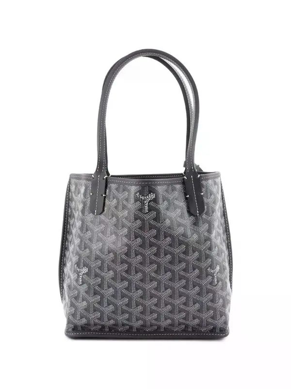 Goyard Anjou Reversible Tote Coated Canvas Mini Satchel - Grey