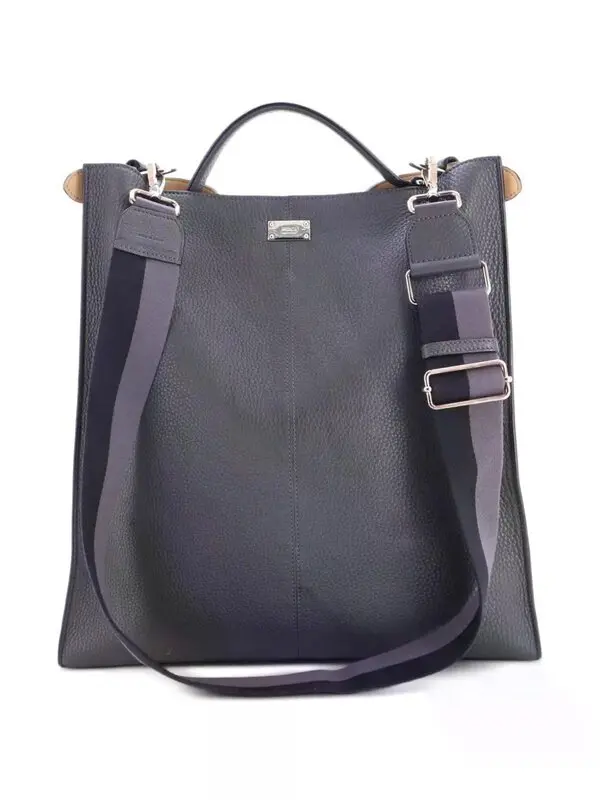 Fendi Peekaboo X-lite Fit Leather Satchel - Grey