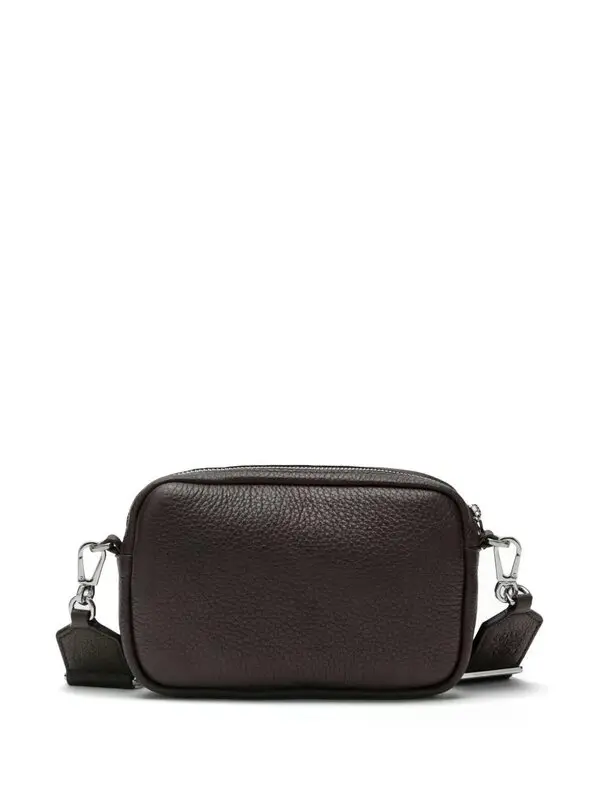 Loewe Small Pebble Logo-print Grained Shoulder Bag - Brown