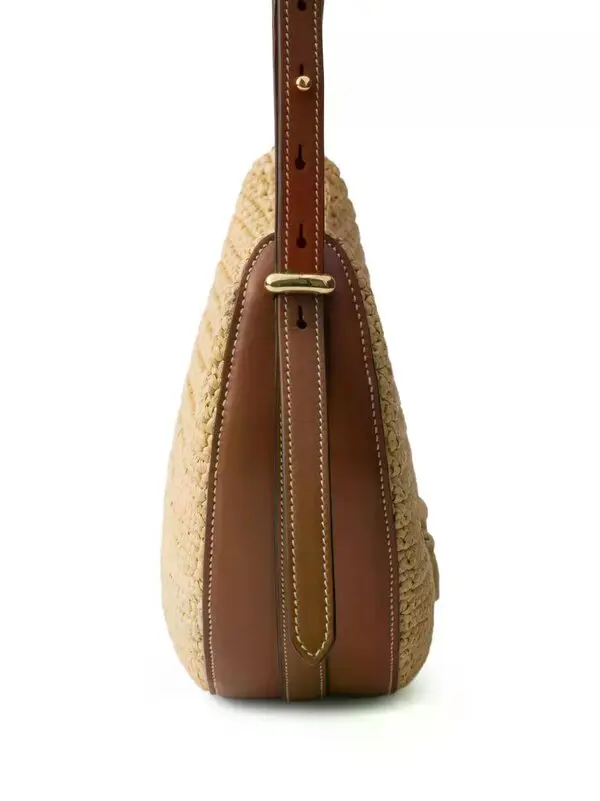 Prada Arqué Crochet Shoulder Bag - Neutrals