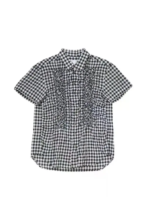 COMME DES GARÇONS TAO Gingham Embroidered Shirt