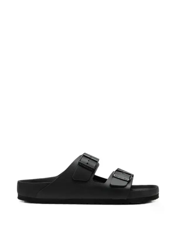 BIRKENSTOCK Arizona Buckle-fastening Leather Sandals - Black