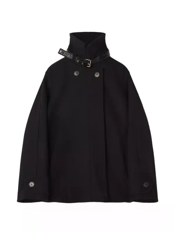 LANVIN Buckled-collar Double-breasted Coat