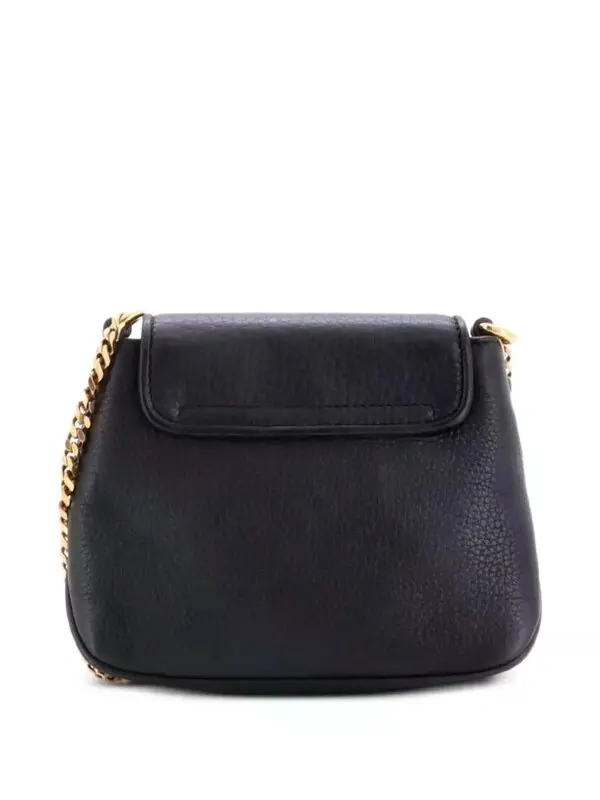 Gucci 1973 Chain Shoulder Bag Leather Small Crossbody Bag - Black