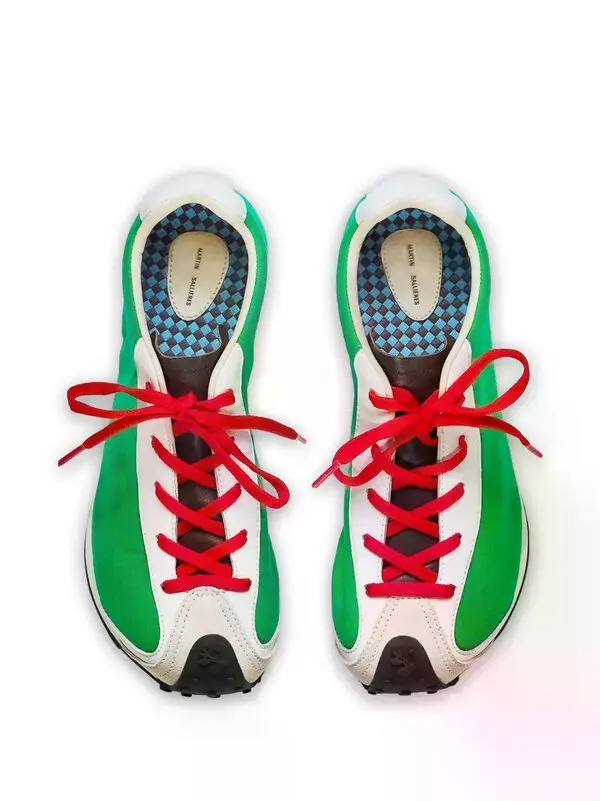 MARTIN SALLIÈRES Heel Drop Racer Sneakers - Green
