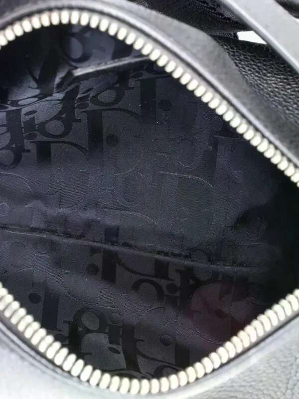 Dior Embroidered Leather Messenger Bag