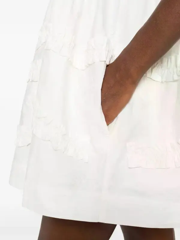 DAMSON MADDER Stella Ruffle Trim Mini Dress