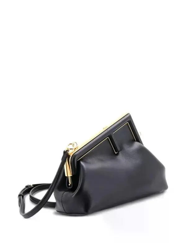 Fendi Small Clutch Bag In Leather - Black