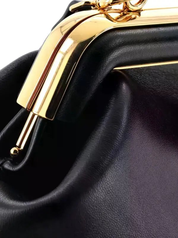 Fendi Small Clutch Bag In Leather - Black