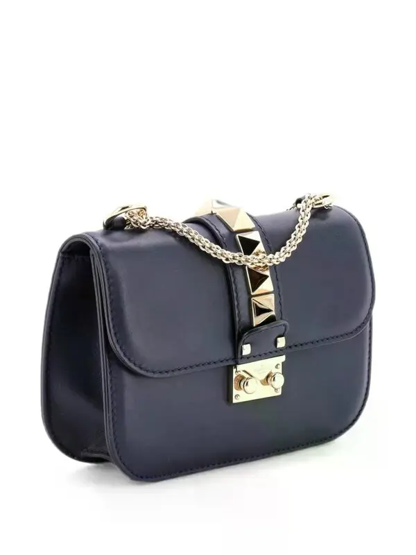 Valentino Garavani Glam Lock Leather Small Shoulder Bag
