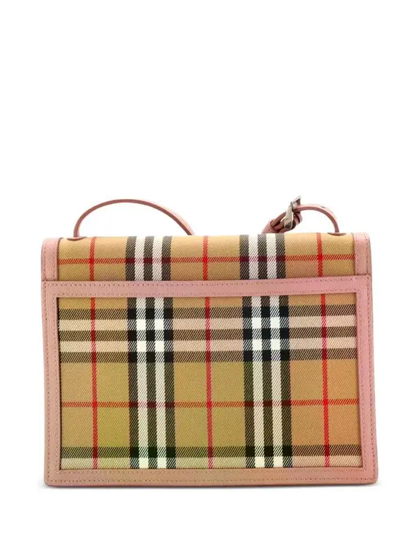Burberry Macken Vintage Check Canvas Small Crossbody Bag - Brown
