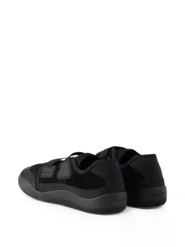 Prada Speedrock Technical Mesh And Leather Sneakers
