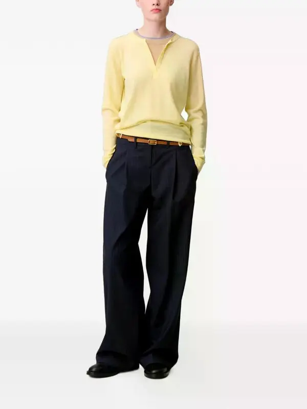 Claudie Pierlot Layered Collar Wool Jumper