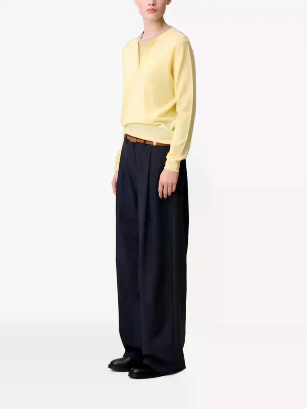 Claudie Pierlot Layered Collar Wool Jumper