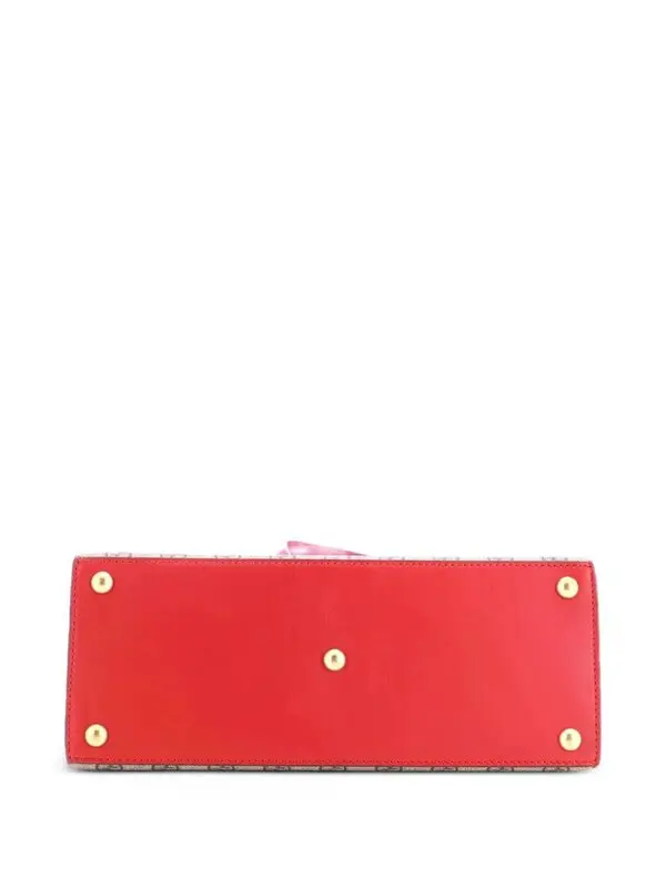 Gucci Padlock Top Handle Bag Gg Coated Canvas And Leather Small Satchel - Multicolour