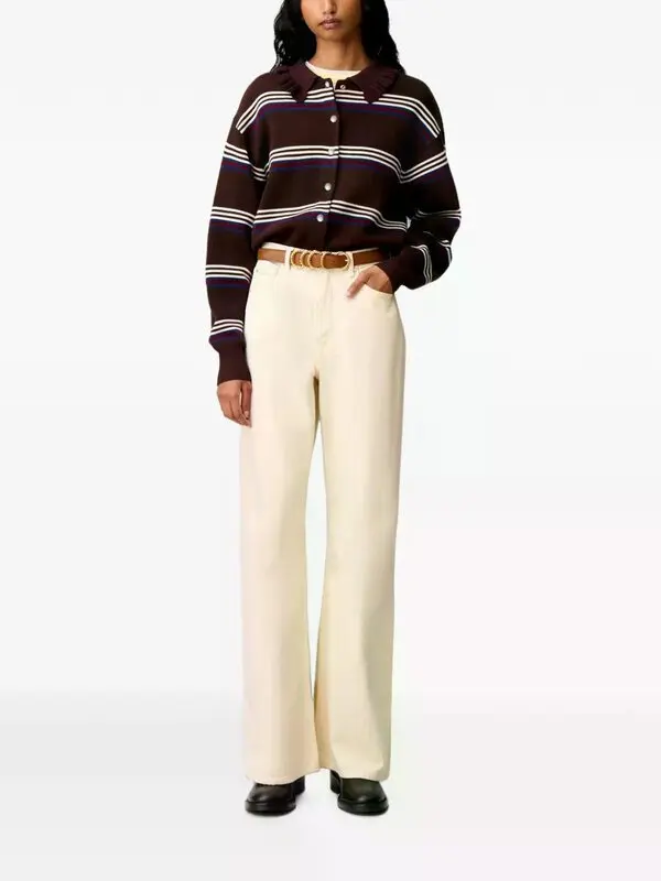 Claudie Pierlot Striped Cardigan - Brown