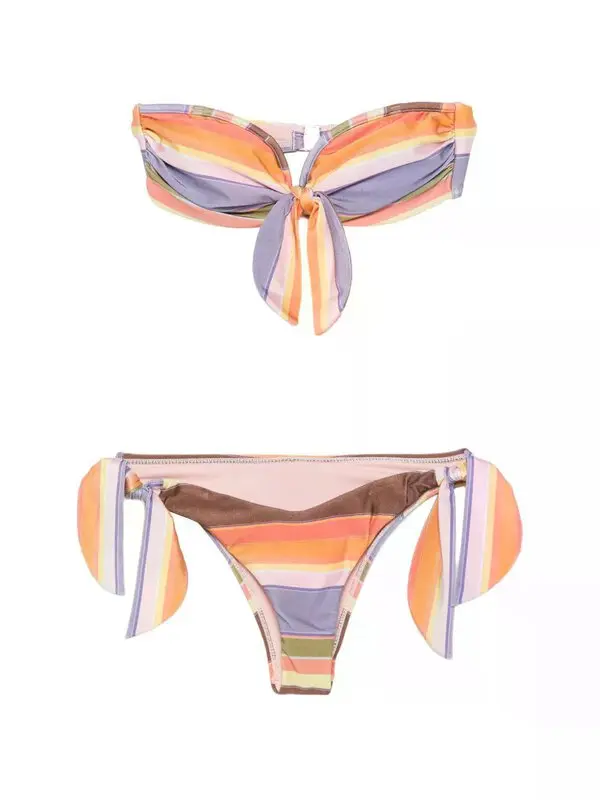 Zimmermann Solstice Scarf-tie Bikini - Orange