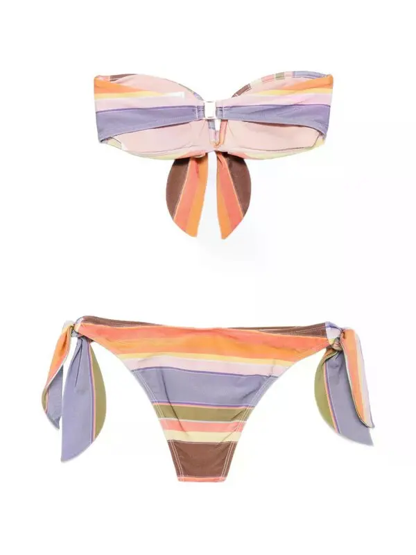 Zimmermann Solstice Scarf-tie Bikini - Orange
