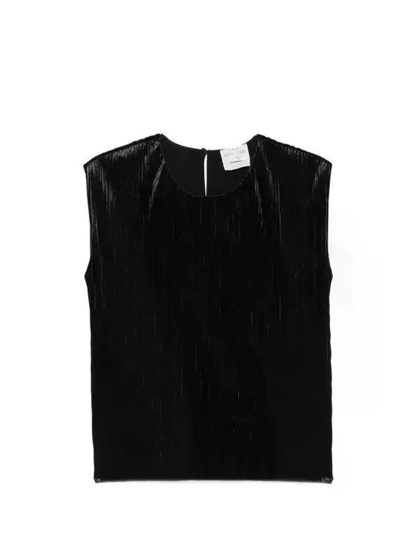 FORTE_FORTE Plissé-effect Sleeveless Top