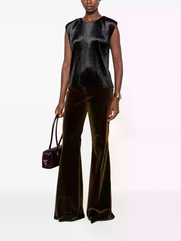 FORTE_FORTE Plissé-effect Sleeveless Top