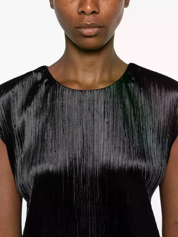 FORTE_FORTE Plissé-effect Sleeveless Top