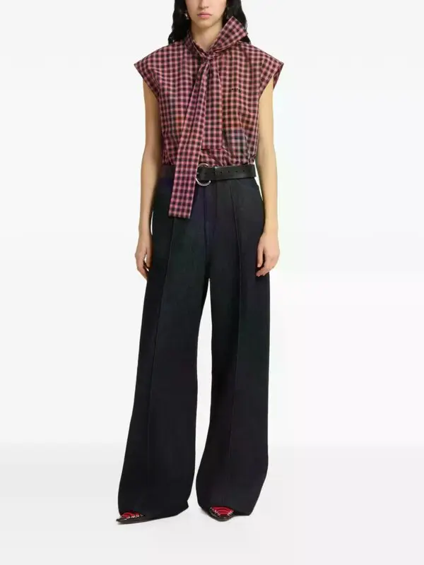 Marni Raw Unwashed Vertical Stitch Jeans