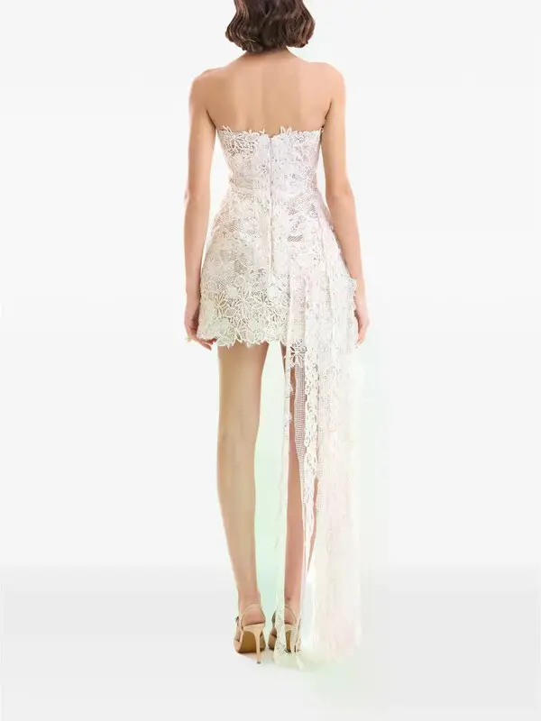 GEMY MAALOUF Guipure Lace Asymmetric Dress