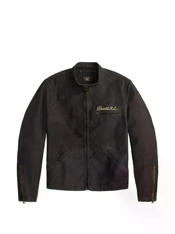 Ralph Lauren Number-appliqué Cotton Jacket - Black