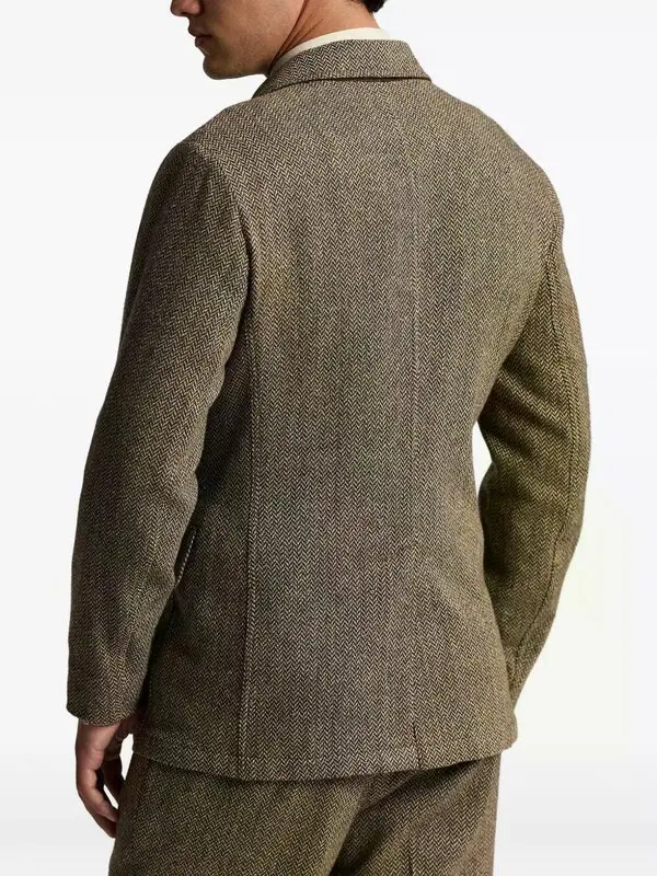 Ralph Lauren Herringbone-weave Blazer - Brown