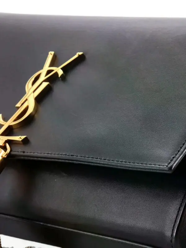 Saint Laurent Classic Monogram Tassel Leather Medium Crossbody Bag
