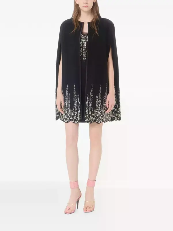 Valentino Garavani Embroidered Compact Drap Cape