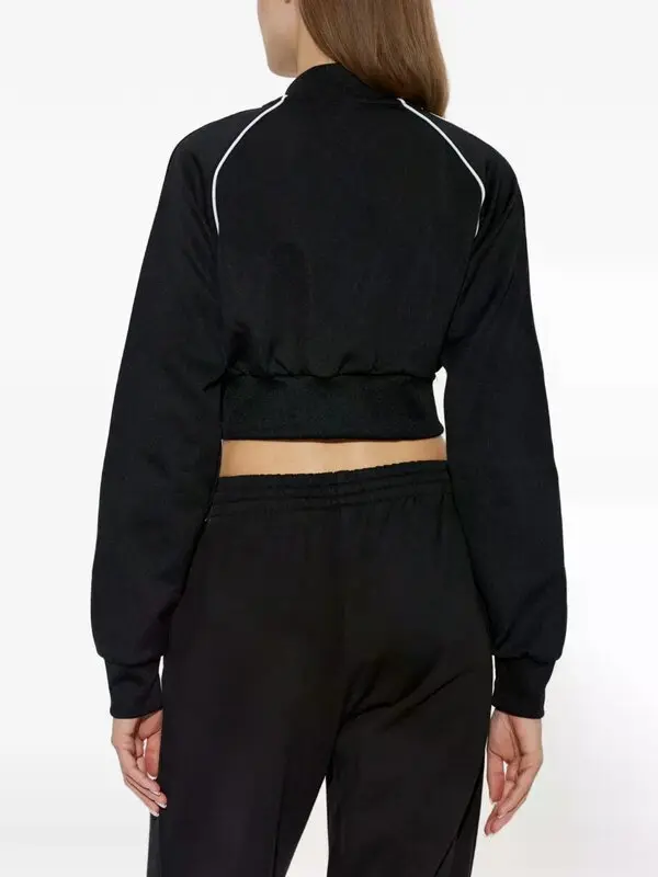 Adidas Cropped Side-stripe Track Jacket
